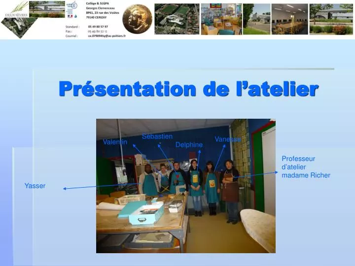 PPT - Présentation de l’atelier PowerPoint Presentation, free download ...