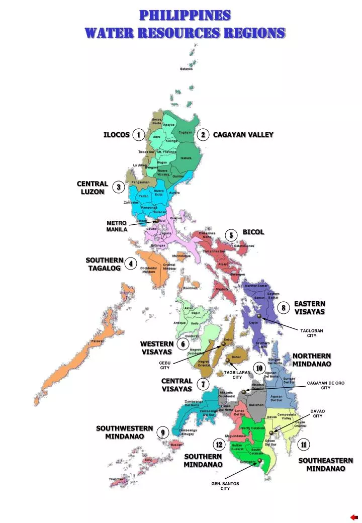 PPT - PHILIPPINES WATER RESOURCES REGIONS PowerPoint Presentation, free ...