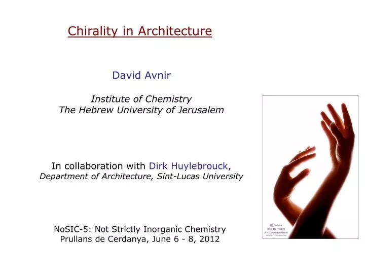 PPT - Chirality in Architecture PowerPoint Presentation, free download ...
