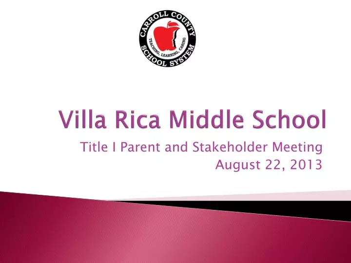 PPT - Villa Rica Middle School PowerPoint Presentation, free download ...