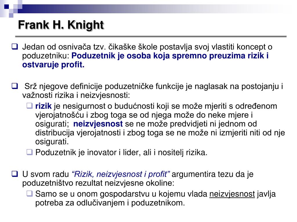 PPT - Poduzetništvo i poduzetnik kroz različite znanstvene discipline ...