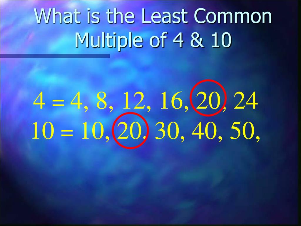 PPT Least Common Multiple And Least Common Denominator PowerPoint 