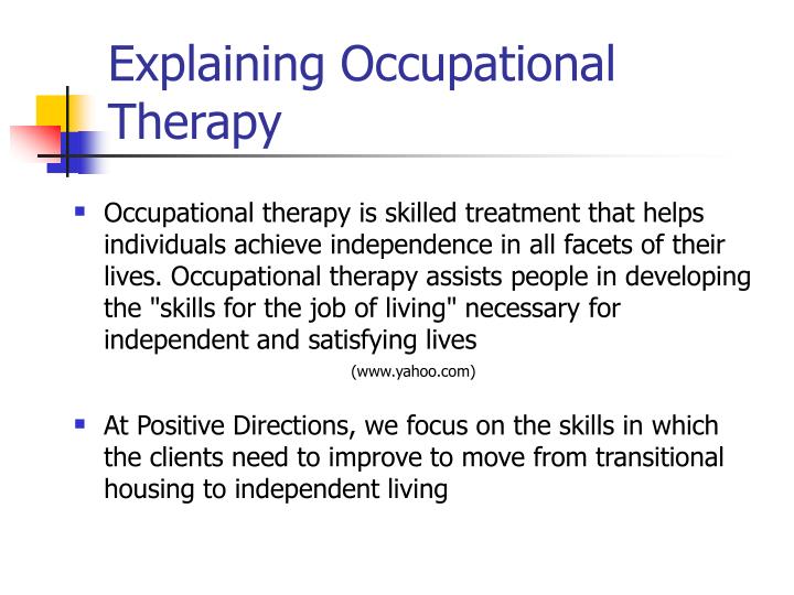 PPT - Occupational Therapy and Meaningful Occupation PowerPoint ...