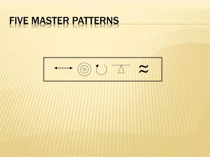 PPT - FIVE MASTER PATTERNS PowerPoint Presentation, free download - ID ...