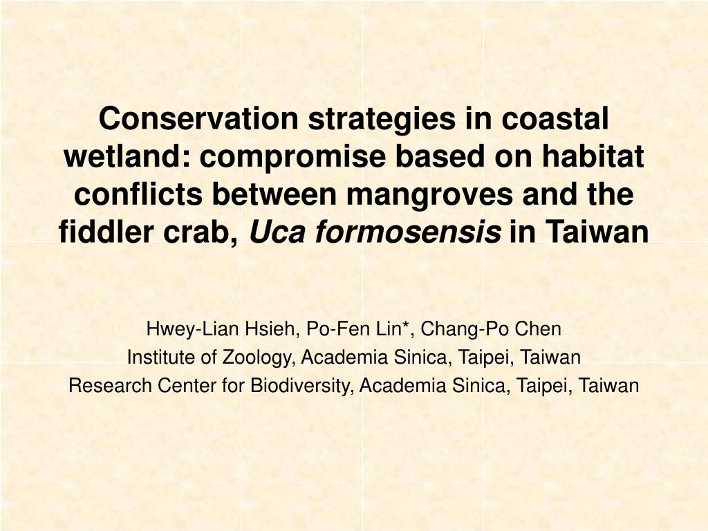 PPT - Hwey-Lian Hsieh, Po-Fen Lin*, Chang-Po Chen Institute of Zoology ...