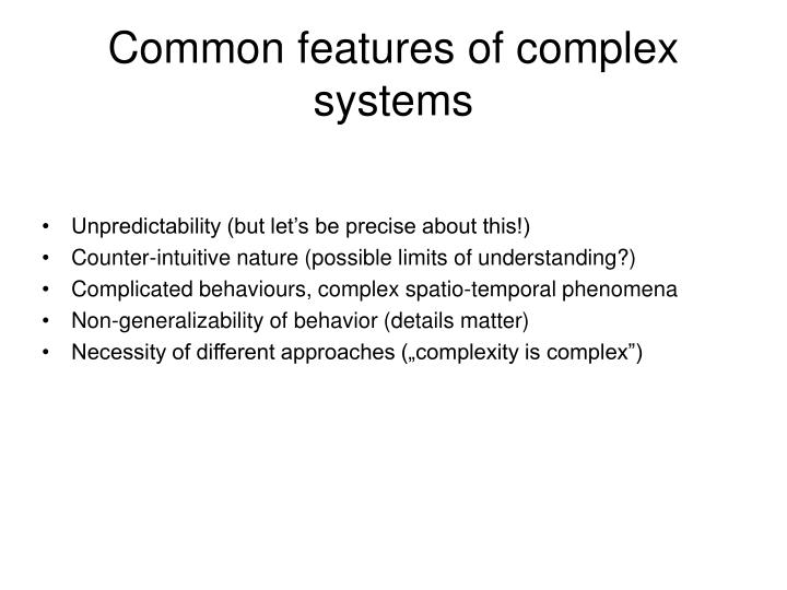 PPT - Complexity Theory in Biological and Social Systems PowerPoint ...