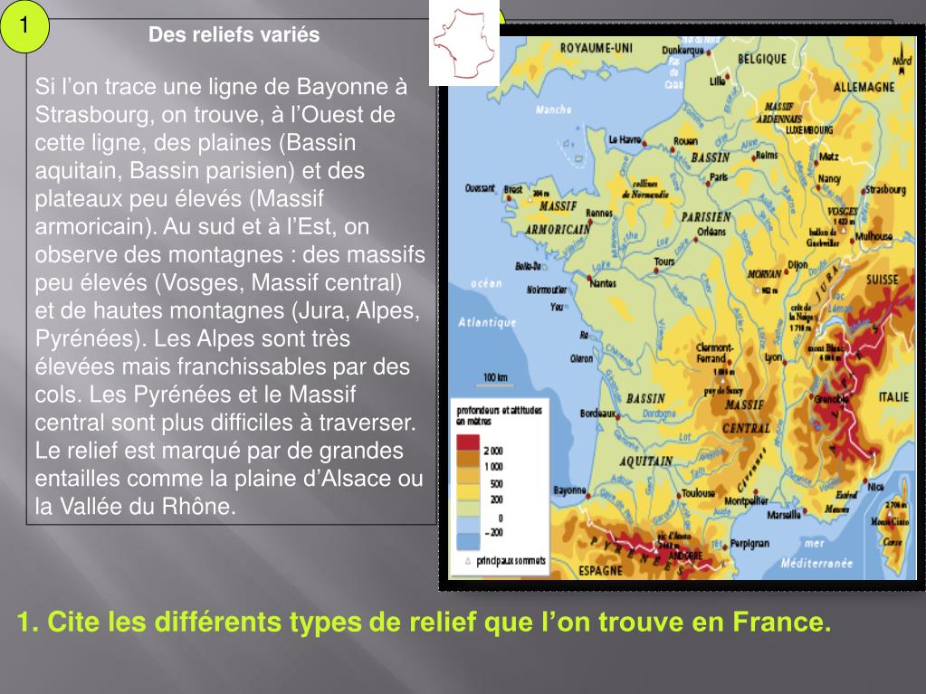 PPT - Les reliefs et les fleuves en France PowerPoint Presentation ...