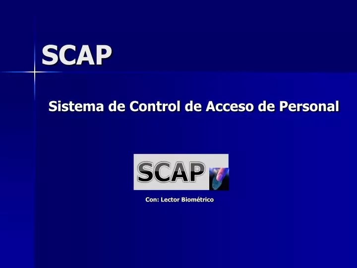 PPT - SCAP PowerPoint Presentation, free download - ID:4961253