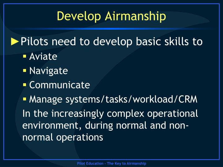 PPT - Pilot Education The Key to Airmanship PowerPoint Presentation ...