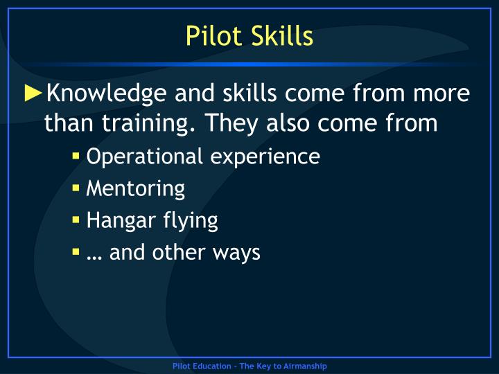PPT - Pilot Education The Key to Airmanship PowerPoint Presentation ...