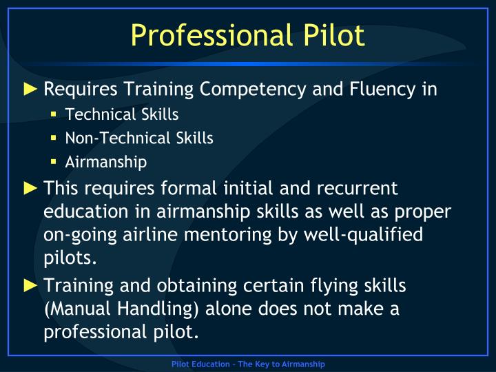 PPT - Pilot Education The Key to Airmanship PowerPoint Presentation ...