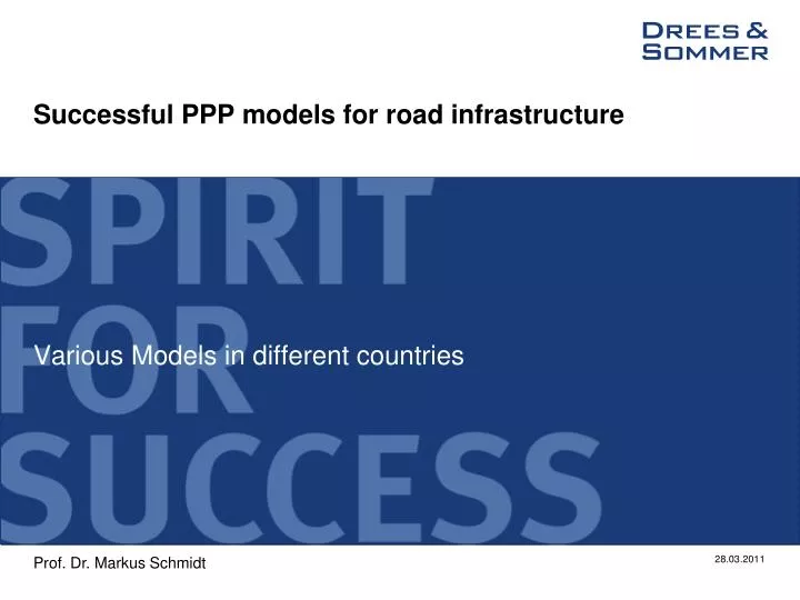 PPT - Successful PPP models for road infrastructure PowerPoint ...