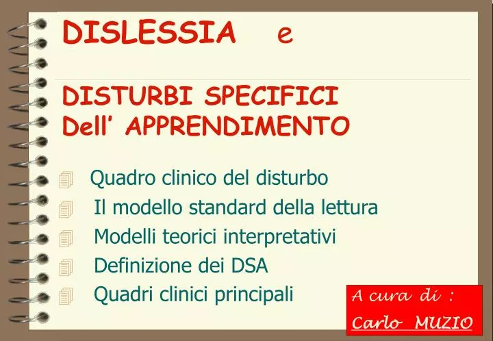 PPT - DISLESSIA e DISTURBI SPECIFICI Dell’ APPRENDIMENTO PowerPoint ...