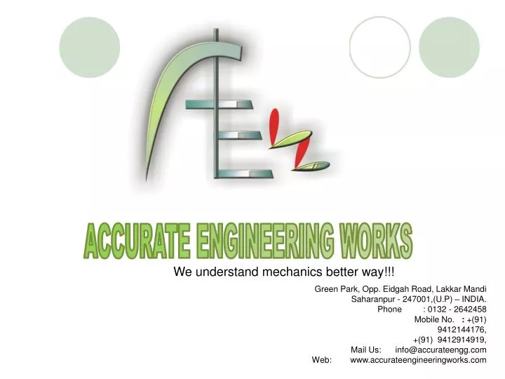 PPT - ACCURATE ENGINEERING WORKS PowerPoint Presentation, free download ...