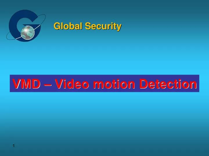 PPT - VMD – Video motion Detection PowerPoint Presentation, free download - ID:4964183