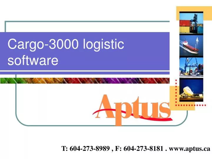 PPT - Cargo-3000 logistic software PowerPoint Presentation, free ...