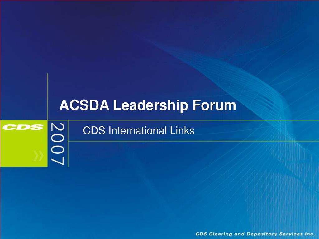 PPT - ACSDA Leadership Forum PowerPoint Presentation, free download ...