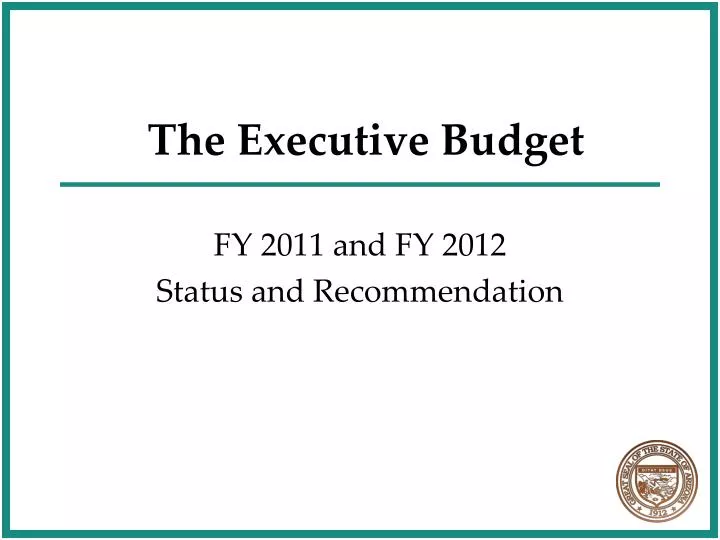 PPT - The Executive Budget PowerPoint Presentation, free download - ID ...