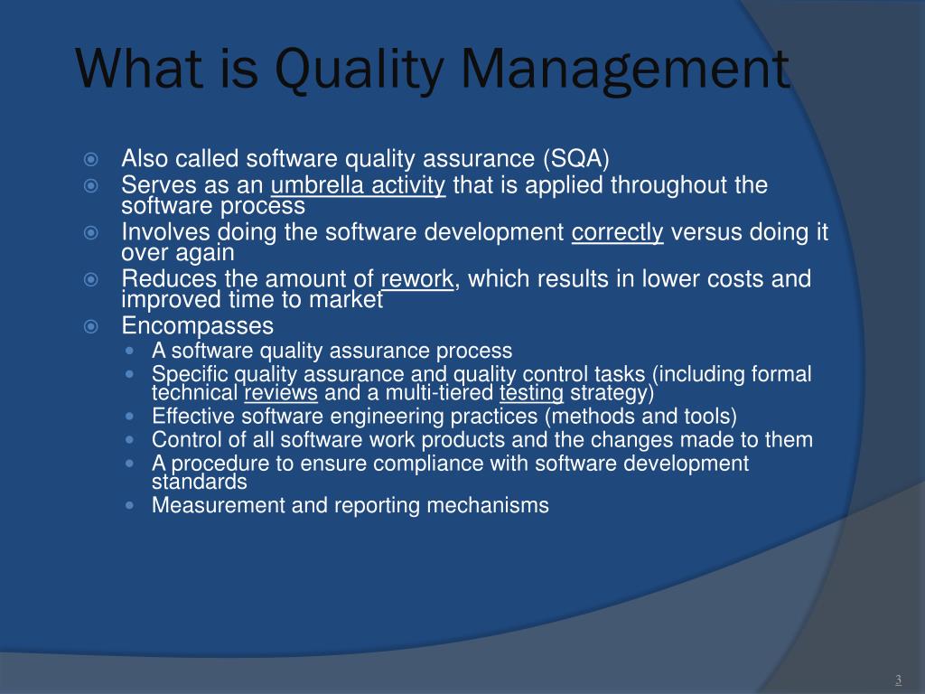 Ppt Software Quality Management Powerpoint Presentation Free