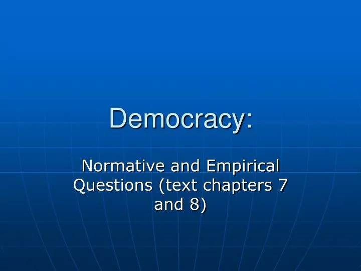 Ppt Democracy Powerpoint Presentation Free Download Id 4966409