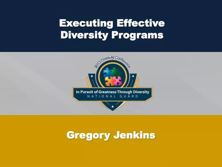 PPT - Executing Effective Diversity Programs PowerPoint Presentation ...