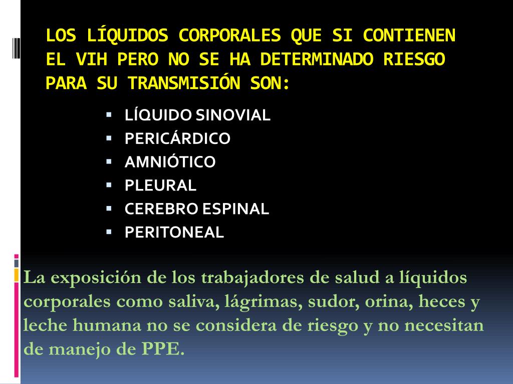 Ppt ExposiciÓn Ocupacional Al Vih Y A Otras Infecciones Powerpoint