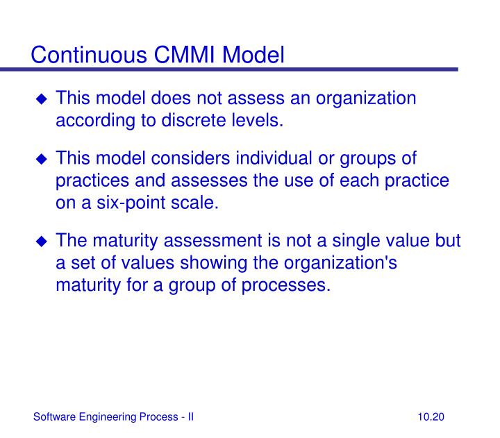 PPT - Unit 10: Integrated Capability Maturity Model (CMMI) PowerPoint ...