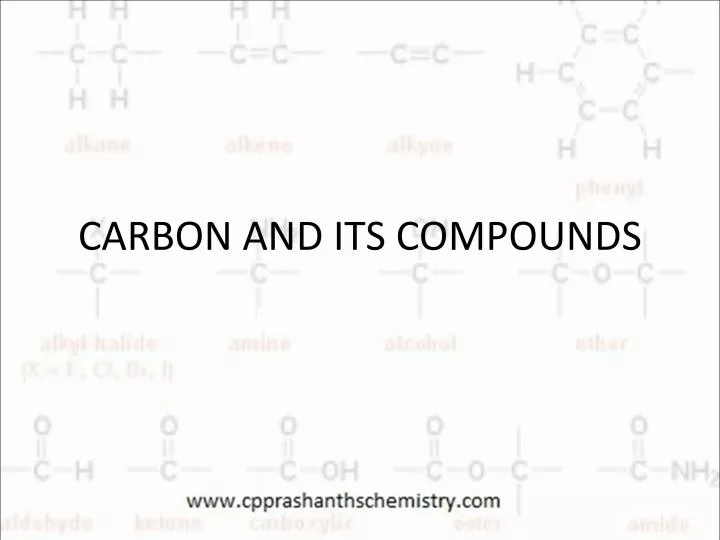 PPT - CARBON AND ITS COMPOUNDS PowerPoint Presentation, free download ...