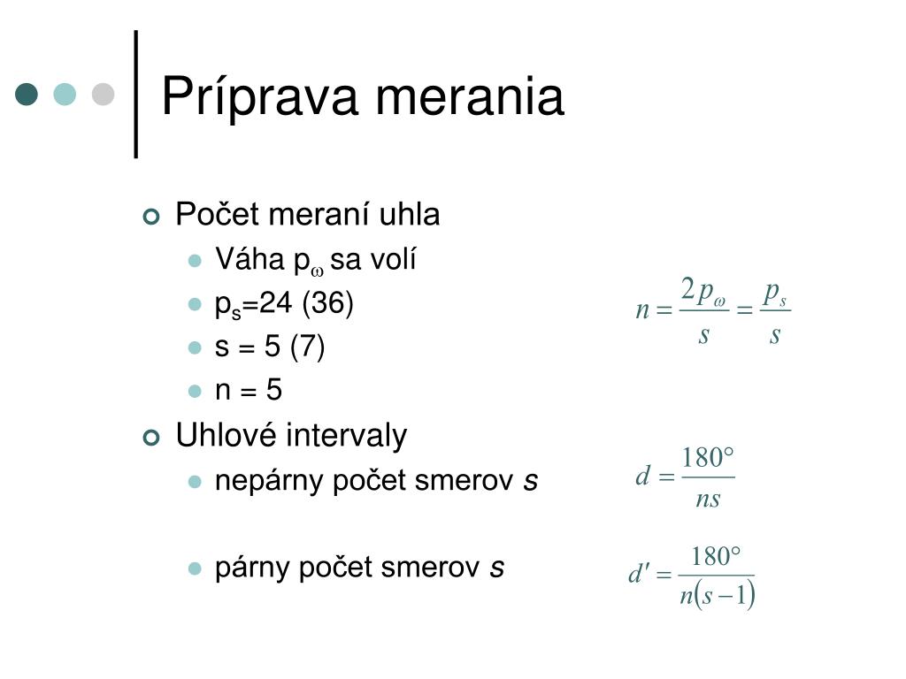 PPT - Metódy presného merania uhlov PowerPoint Presentation, free ...