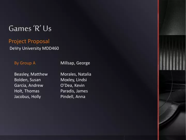 PPT - Games ‘R’ Us PowerPoint Presentation, free download - ID:4973474
