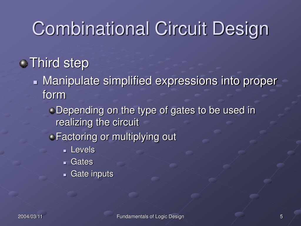Ppt Unit 8 Combinational Circuit Design And Simulation Using Gates Powerpoint Presentation