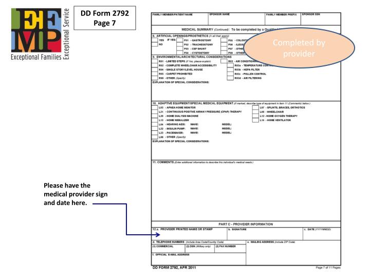 PPT - Highlights for the Completion of DD Form 2792 “Family Member ...