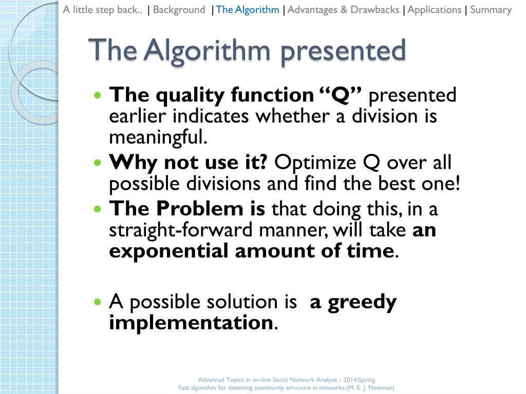 Ppt Fast Algorithm For Detecting Community Structure In Networks M E J Newman Powerpoint