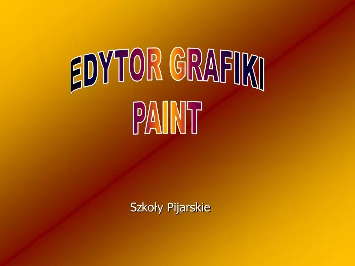 PPT - EDYTOR GRAFIKI PAINT PowerPoint Presentation, free download - ID ...
