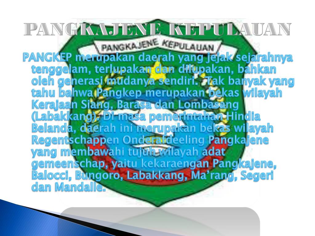 PPT - Profil Kabupaten Pangkajene Kepulauan PowerPoint Presentation ...