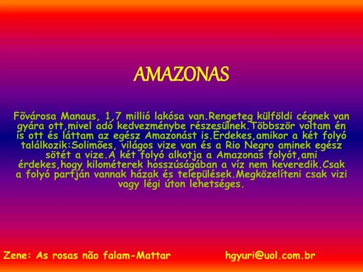 PPT - AMAZONAS PowerPoint Presentation, free download - ID:4978535