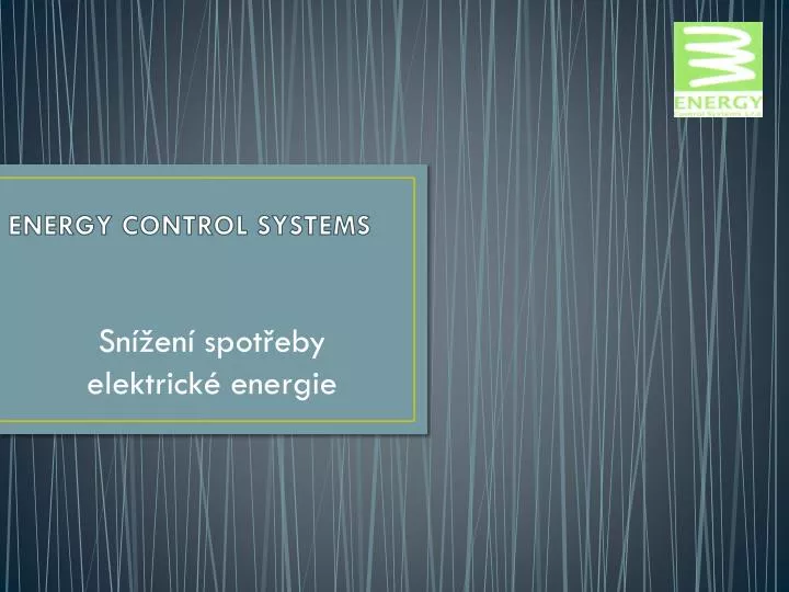 PPT - ENERGY CONTROL SYSTEMS PowerPoint Presentation, free download ...