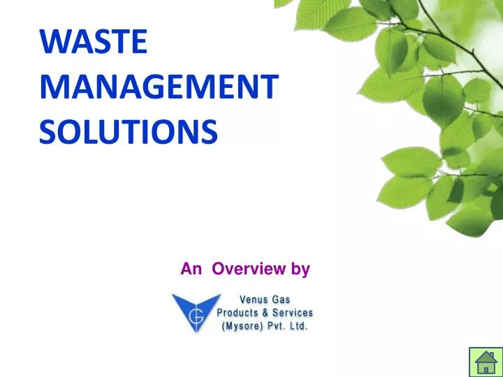 PPT - WASTE MANAGEMENT SOLUTIONS PowerPoint Presentation, free download ...