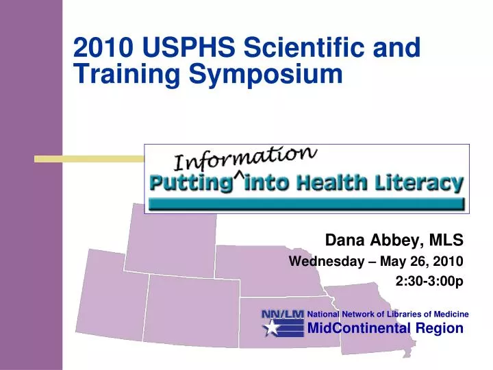 PPT - 2010 USPHS Scientific and Training Symposium PowerPoint ...