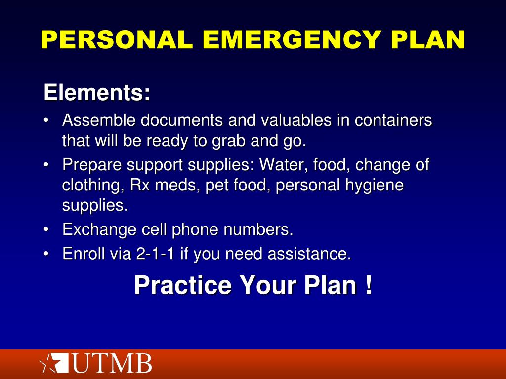 PPT - UTMB Emergency Preparedness 2009 Annual Staff Meeting PowerPoint ...