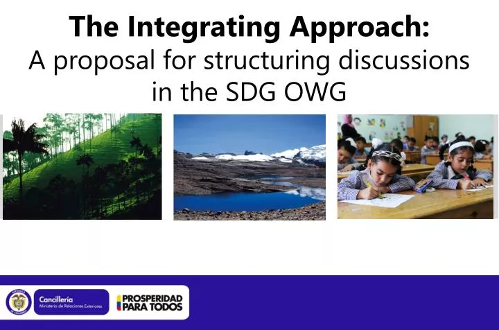 PPT - The Integrating Approach: A proposal for structuring discussions ...