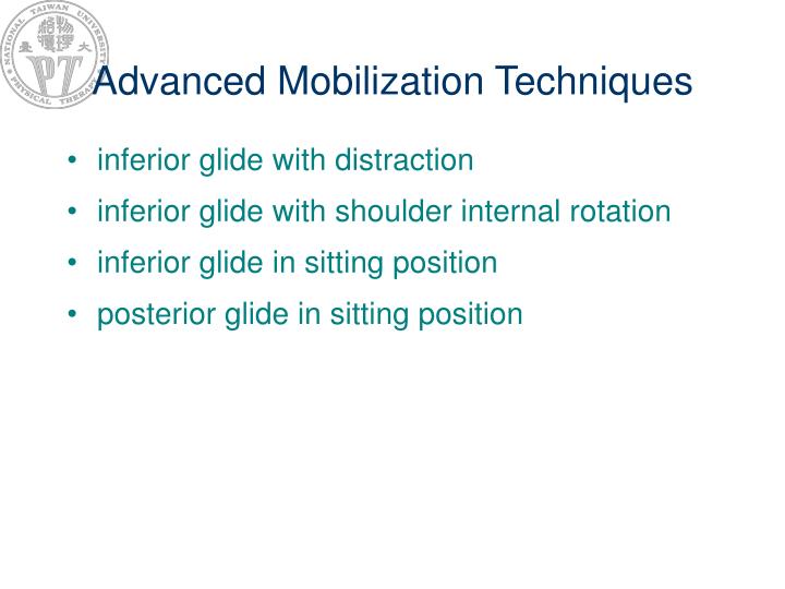 PPT - Peripheral Joint Mobilization -- Shoulder Joints PowerPoint ...