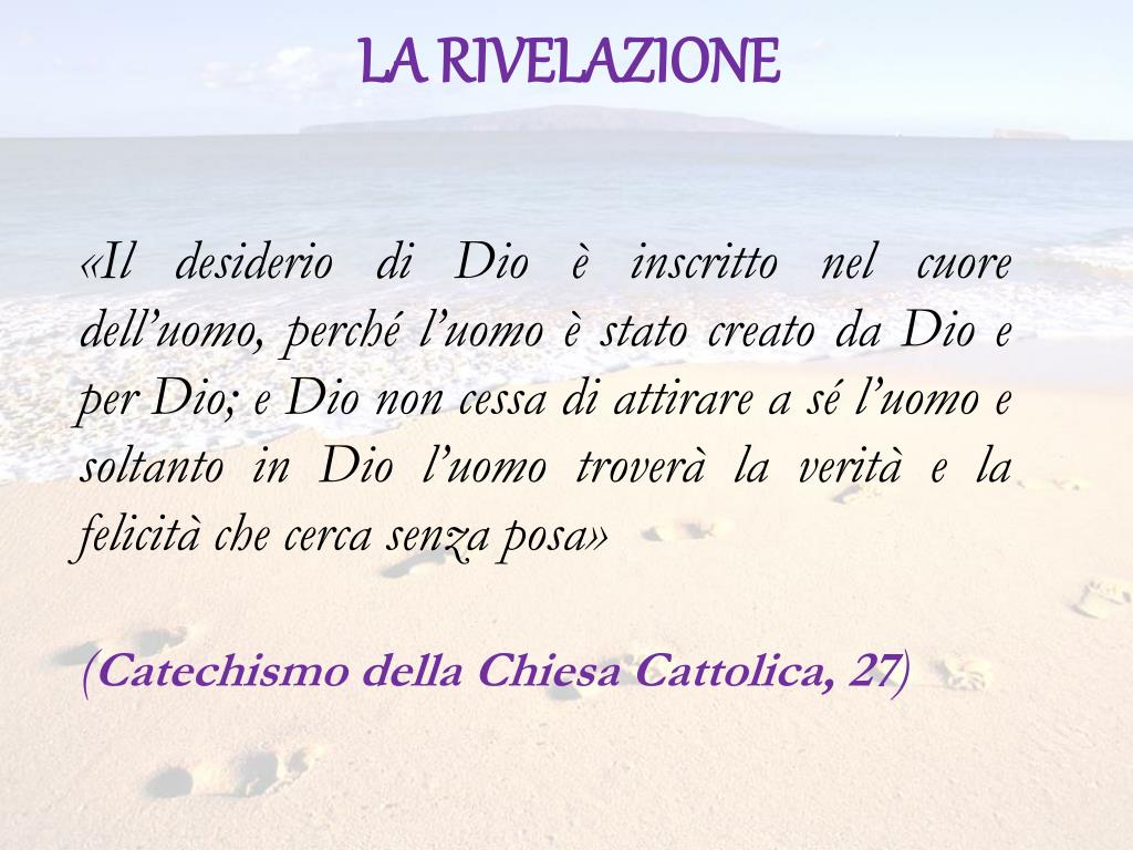 PPT - Catechesi 1 LA RIVELAZIONE PowerPoint Presentation, free download ...