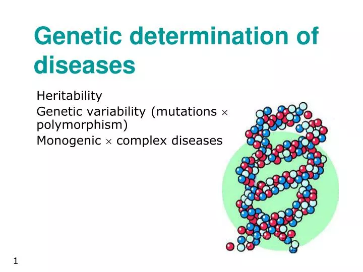 Genetic Diseases Poster