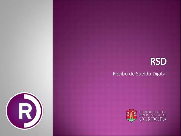 PPT - RSD PowerPoint Presentation, free download - ID:4985550