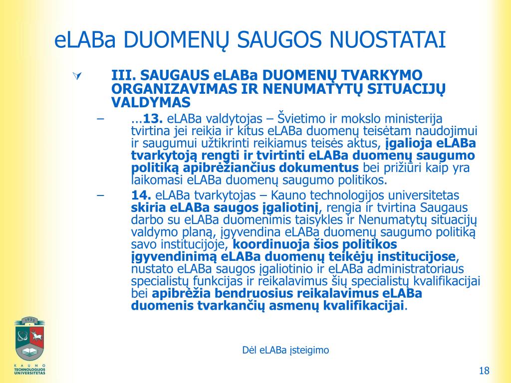 PPT - LIETUVOS MOKSLO IR STUDIJŲ E. DOKUMENTŲ INFORMACINĖ SISTEMA ...