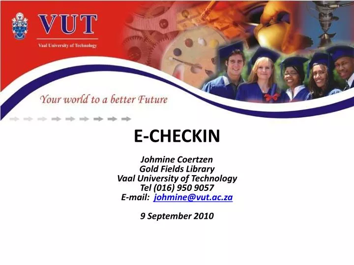 PPT - E-CHECKIN PowerPoint Presentation, free download - ID:4989149