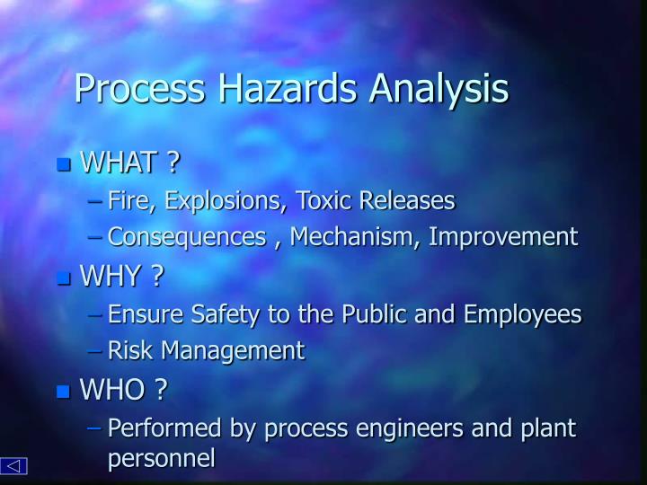 PPT - PROCESS HAZARDS ANALYSIS PowerPoint Presentation - ID:4989368