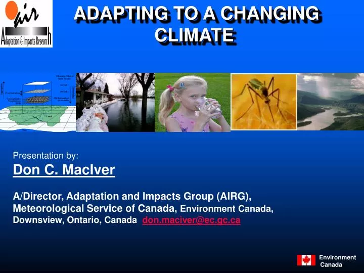 PPT - ADAPTING TO A CHANGING CLIMATE PowerPoint Presentation, free ...