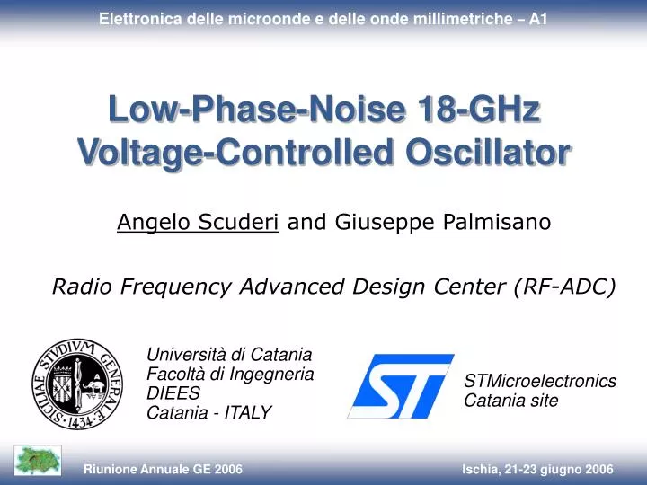 PPT - Low-Phase-Noise 18-GHz Voltage-Controlled Oscillator PowerPoint ...